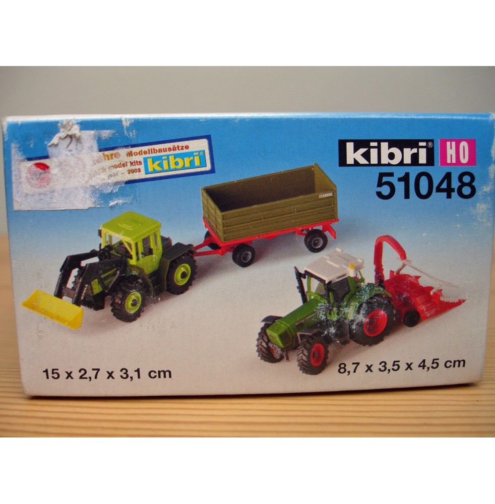 KIBRI "echt " 51048, Kit 2 véhicules agricoles FENDT KRONE STOLL 50 ème ...