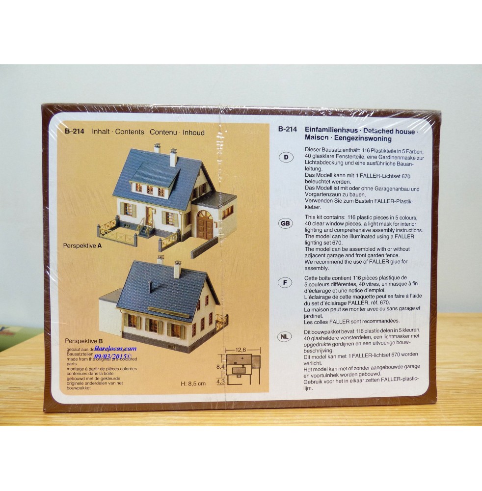 FALLER B-214 130.214, pavillon individuel Neuf BO 1/87 HO