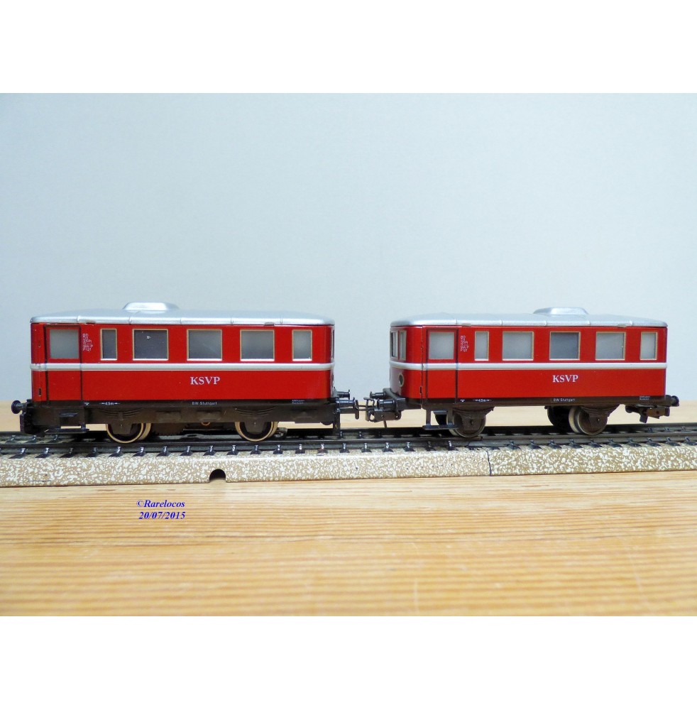MÄRKLIN Primex 3018 , autorail et remorque Schienenbus KSVP BO