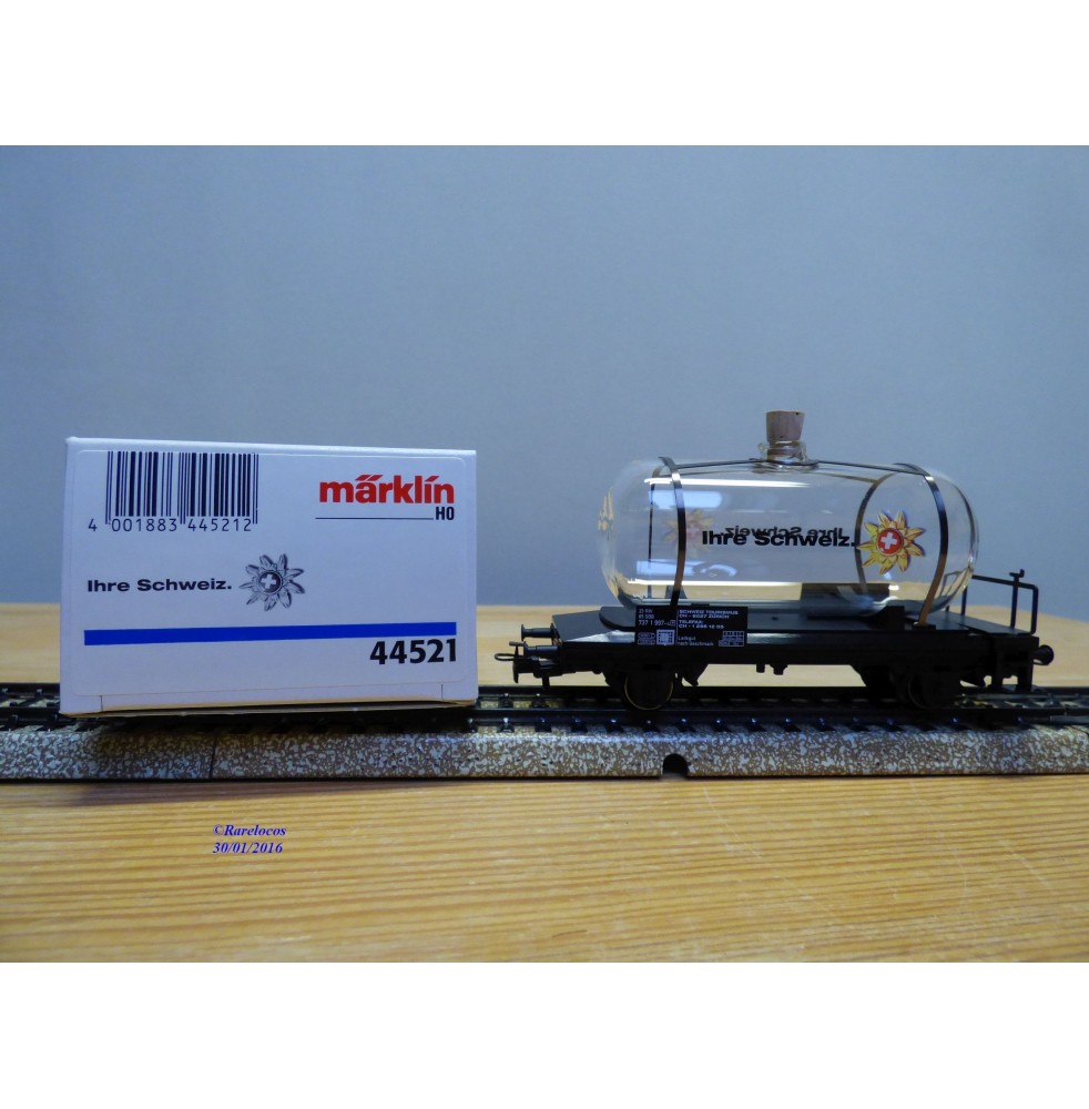 Märklin 44521 97701, wagon citerne en verre Ihre Schweiz neuf BO