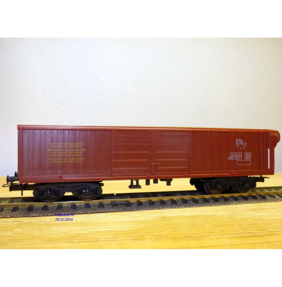 LIMA véro 309187, wagon à toit déroulant à bogies type Taems SNCF neuf BO