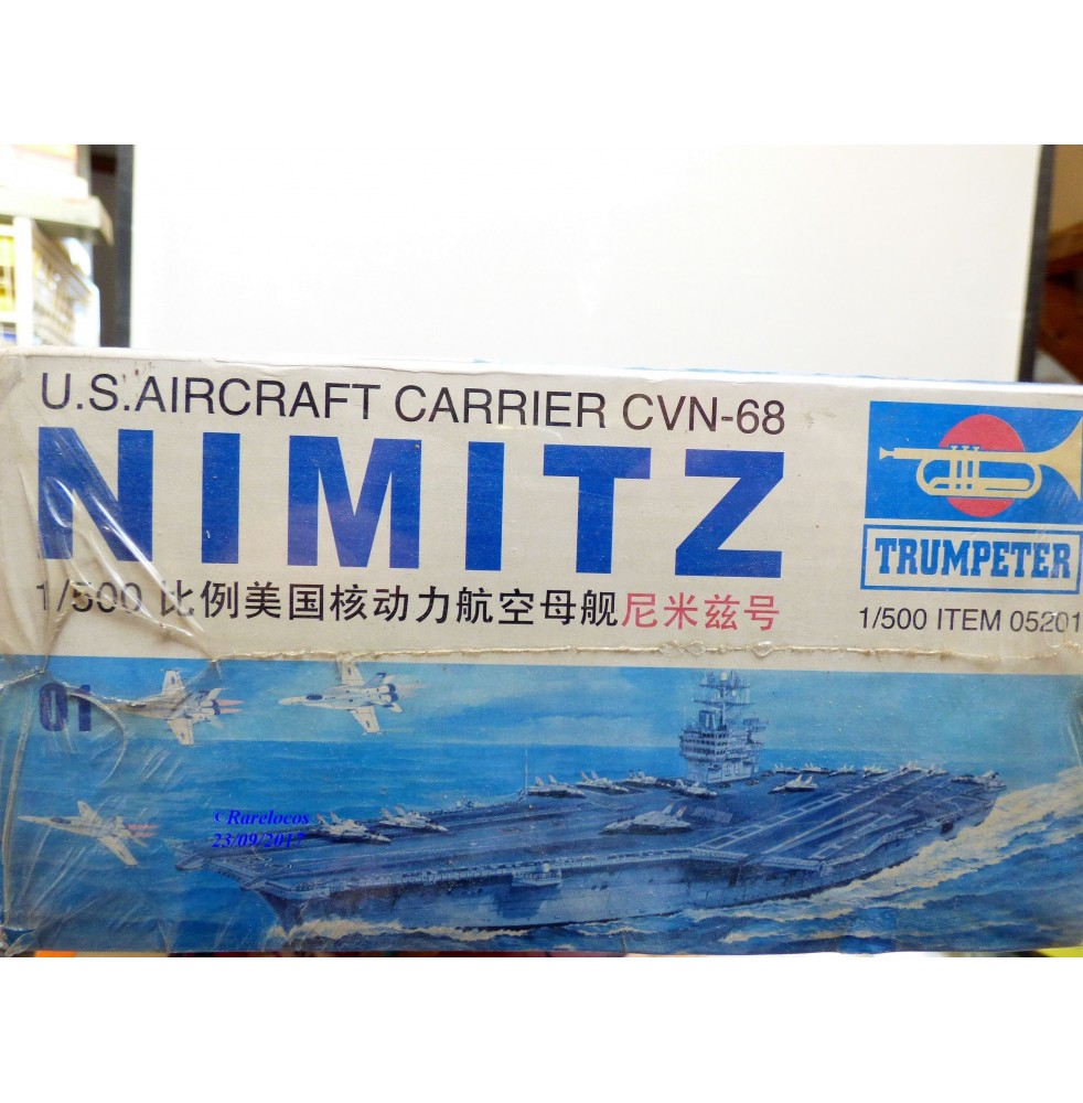 TRUMPETER 05201, porte avion nucléaire NIMITZ Neuf BO 1/500