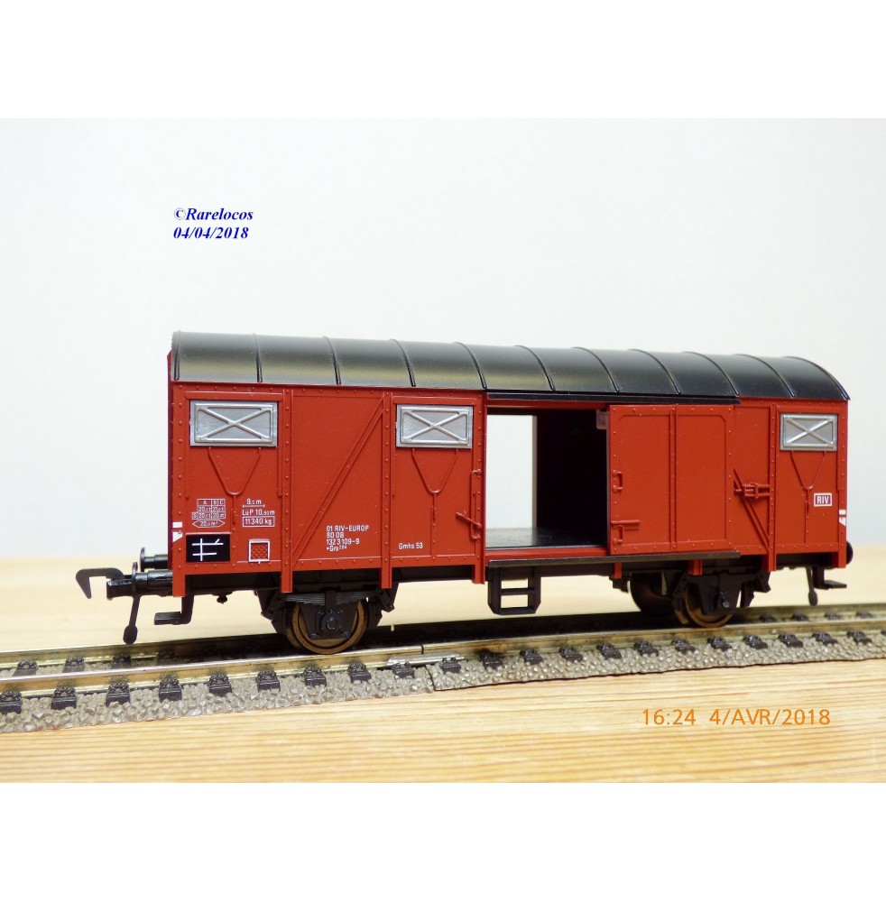 FLEISCHMANN 5330, wagon couvert type Gmhs 53 EUROP DB neuf BO