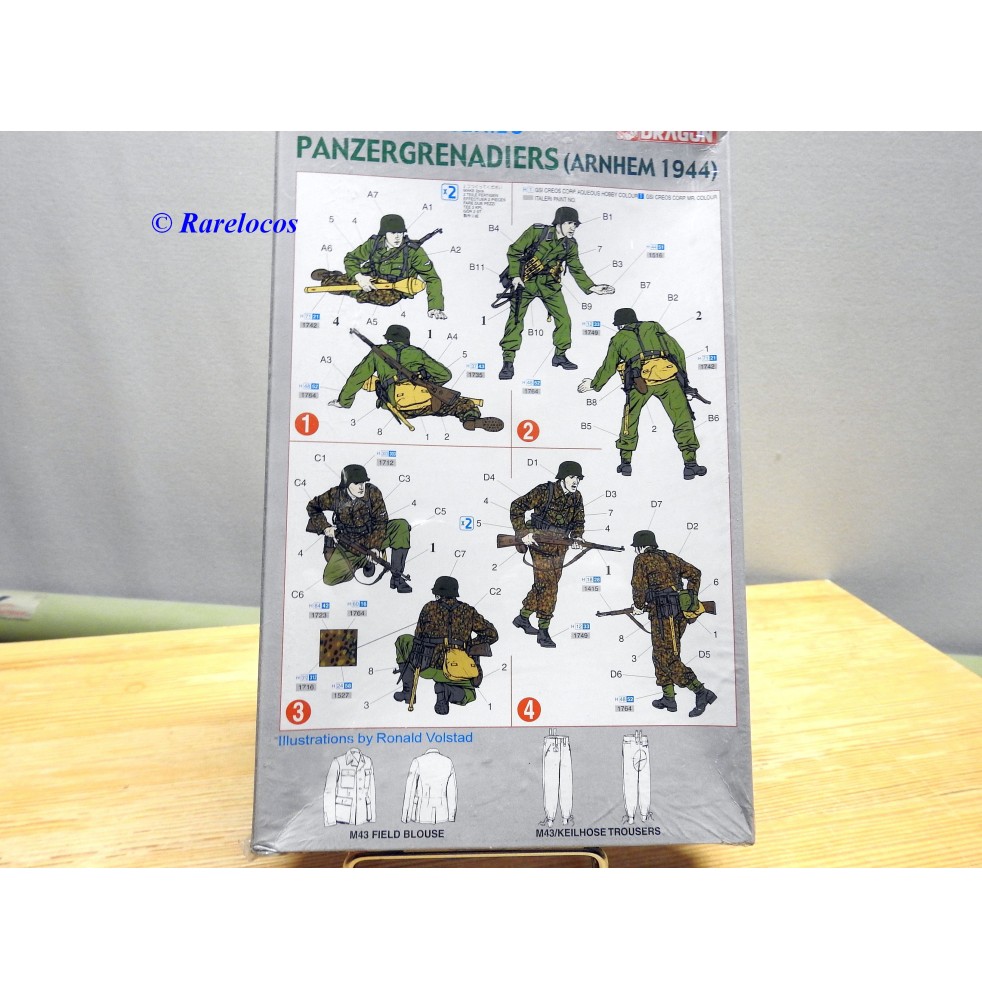 DRAGON 6161, fantassins allemands Panzergrenadiers Arnhem 1944 1/35 NEUF