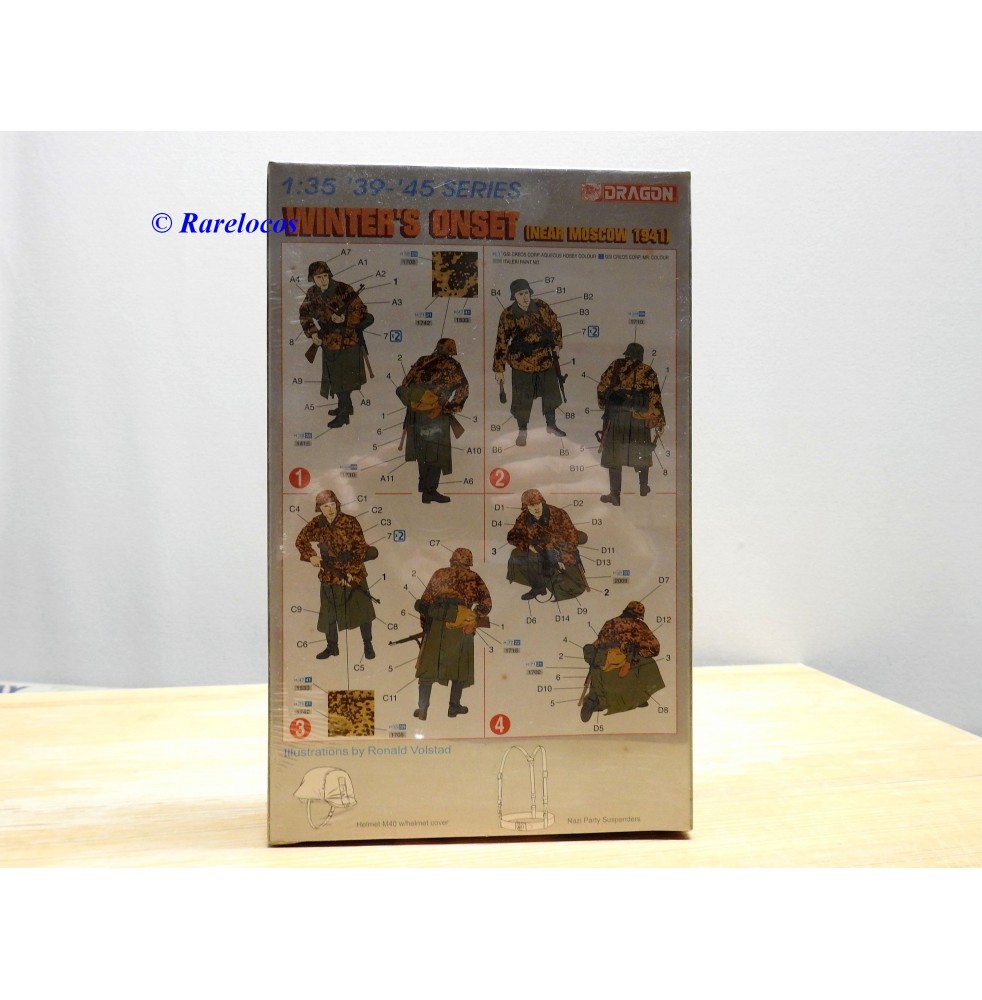 DRAGON 6162, fantassins allemands devant Moscou début hiver 1941 1/35 NEUF