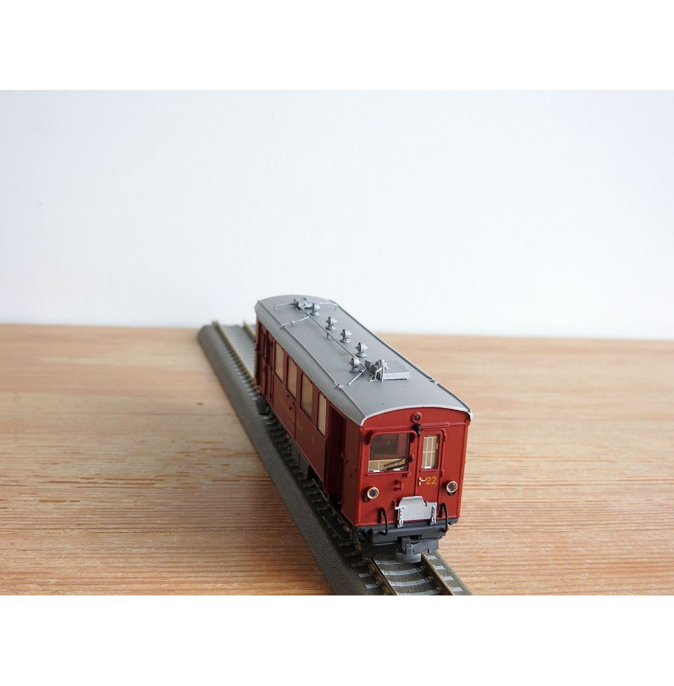 Bemo Metal Collection 1297 212, autorail type CFmh 2/2 FO Furka Oberalp ...