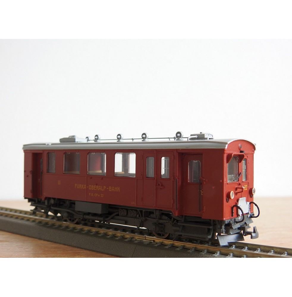 Bemo Metal Collection 1297 212, autorail type CFmh 2/2 FO Furka Oberalp ...