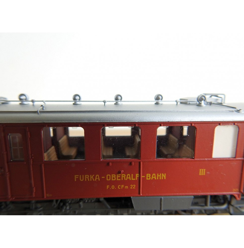 Bemo Metal Collection 1297 212, autorail type CFmh 2/2 FO Furka Oberalp ...